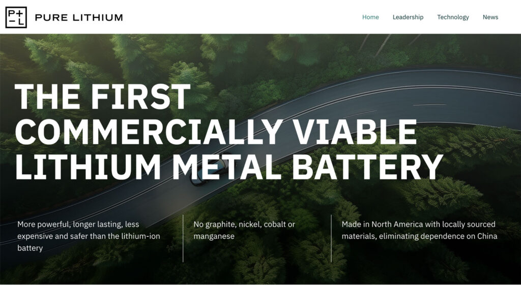 Pure Lithium - THE NEXT GENERATION LITHIUM METAL VANADIUM BATTERY